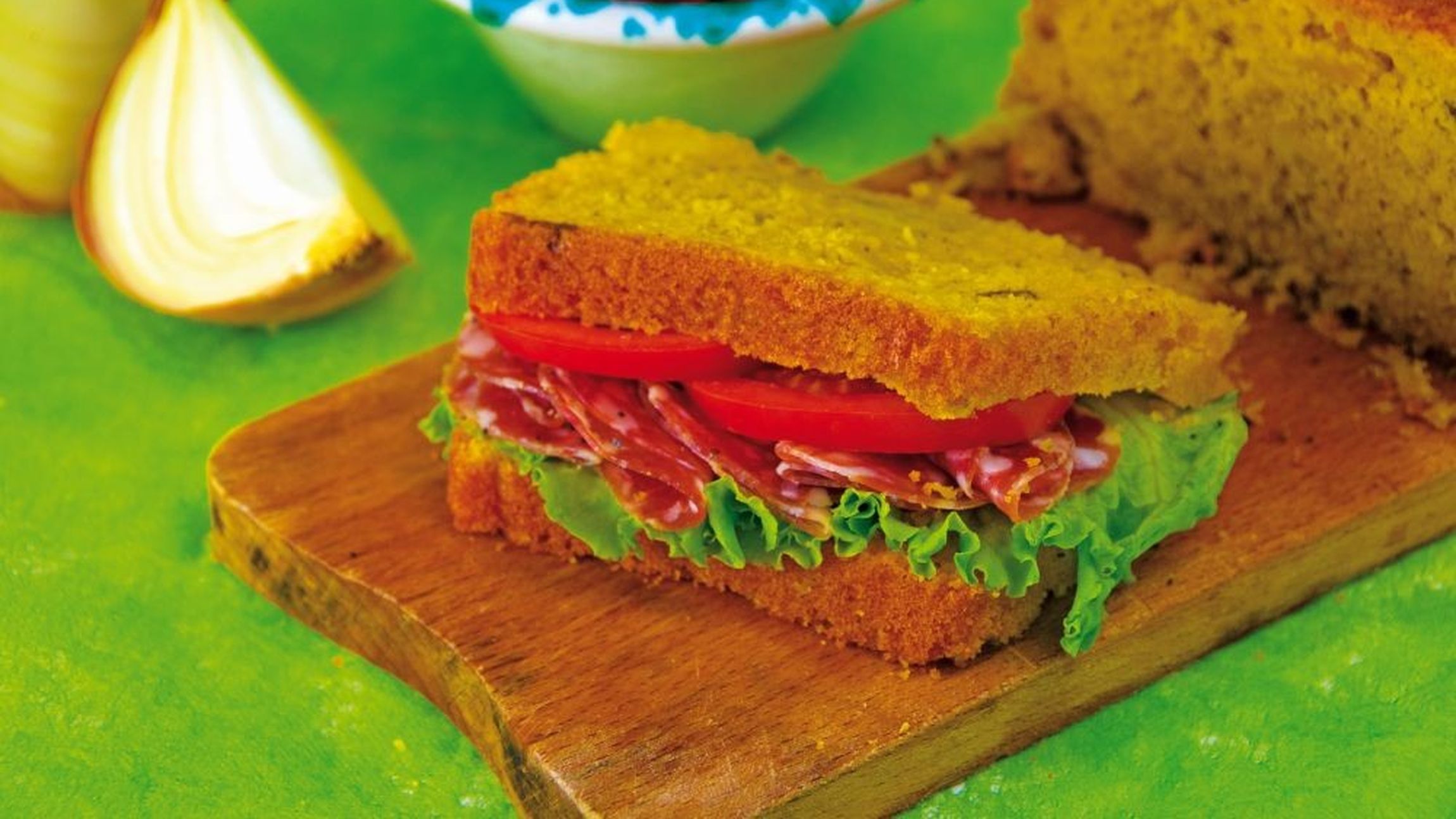 Pane al formaggio con salame Ricetta- Agrodolce