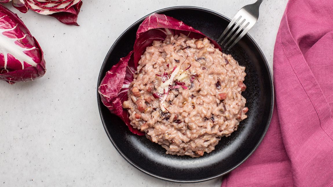 Risotto radicchio e salsiccia Ricetta- Agrodolce