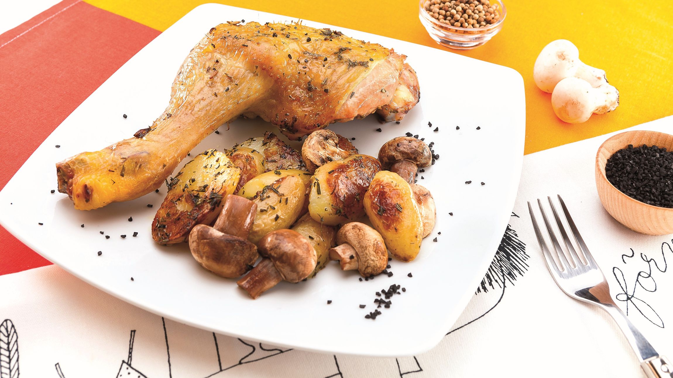 Ricetta Coscia di pollo agli aromi mediterranei | Agrodolce