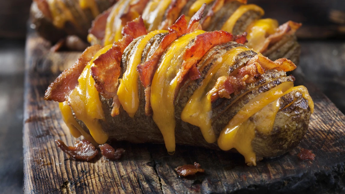 Patate ripiene al forno con prosciutto e formaggio Ricetta- Agrodolce