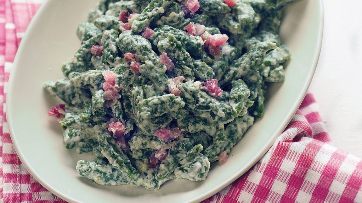 Spätzle verdi con speck e panna al bimby Ricetta- Agrodolce