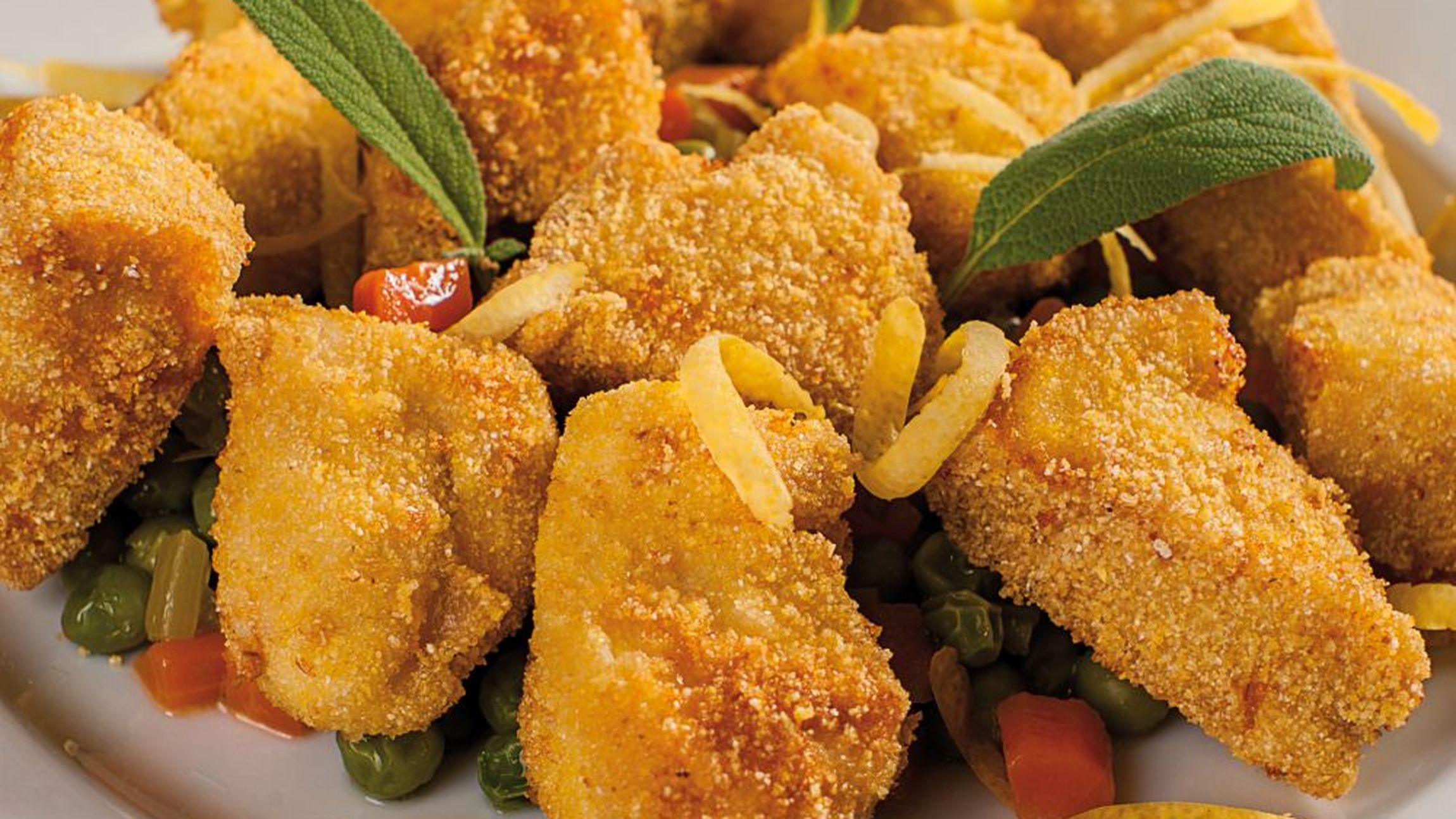 Bocconcini di pollo al mais con piselli e limoni di Amalfi Ricetta ...