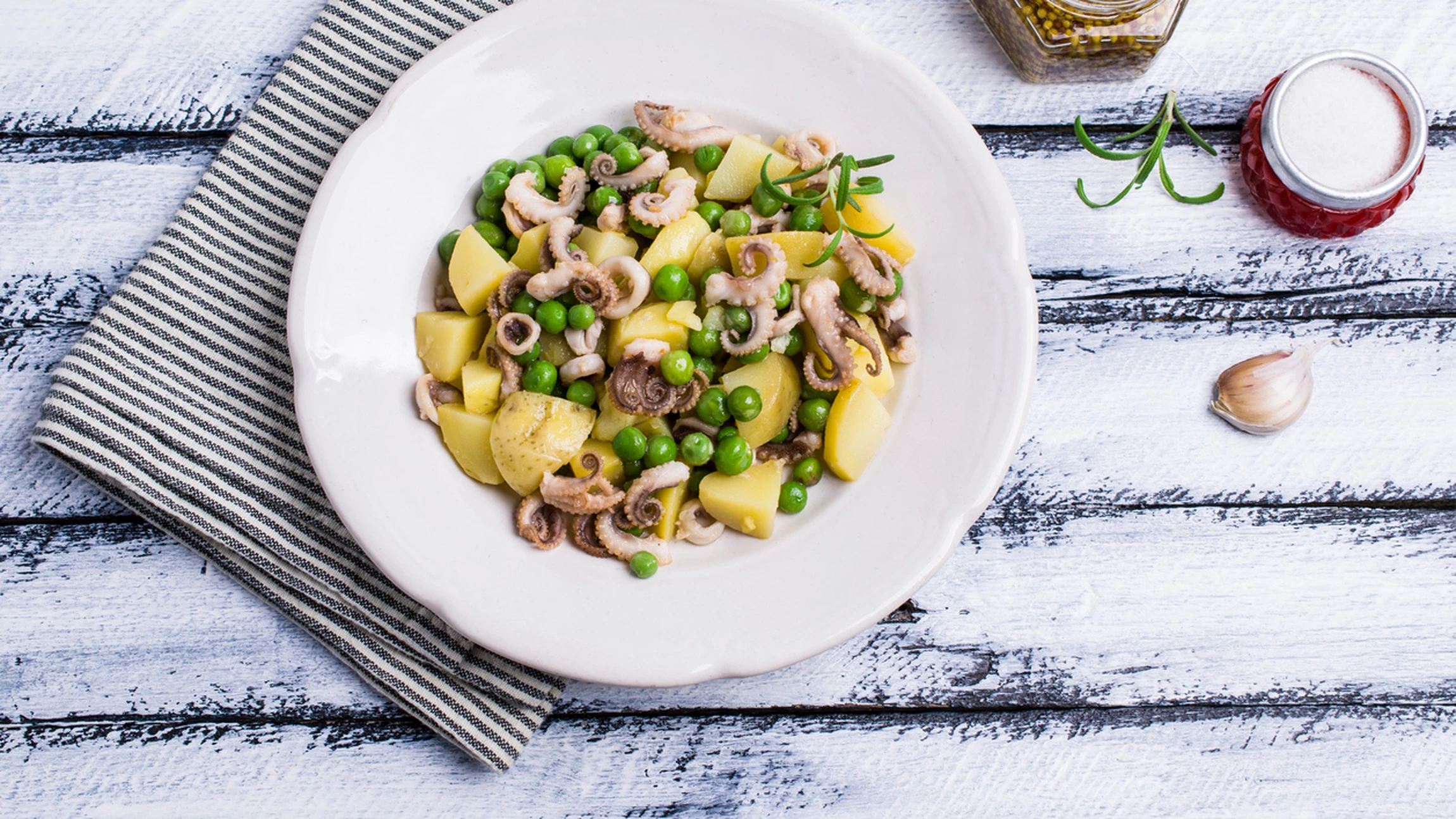 Calamari patate e piselli - Ricetta - Agrodolce